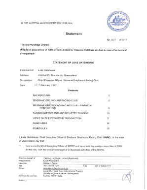 Fillable Online Statement of Luke Gatehouse Fax Email Print - pdfFiller