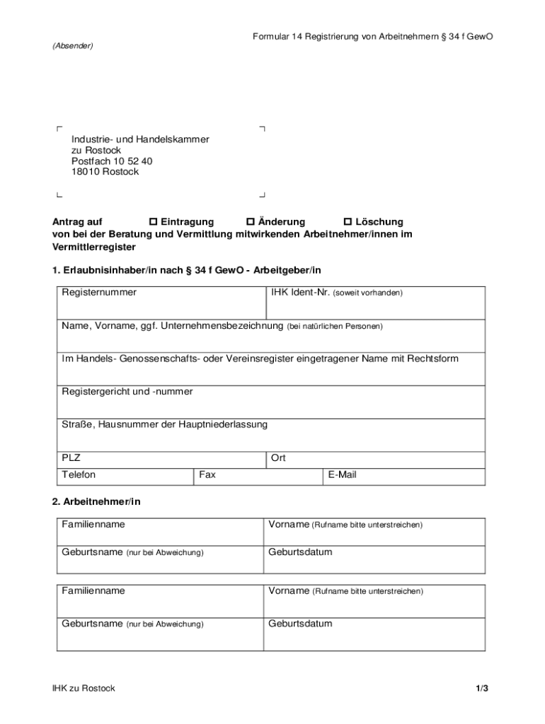 Ausfüllbar Online ANTRAG AUF ERTEILUNG EINER ERLAUBNIS NACH 34 h ... Fax Email Drucken - pdfFiller