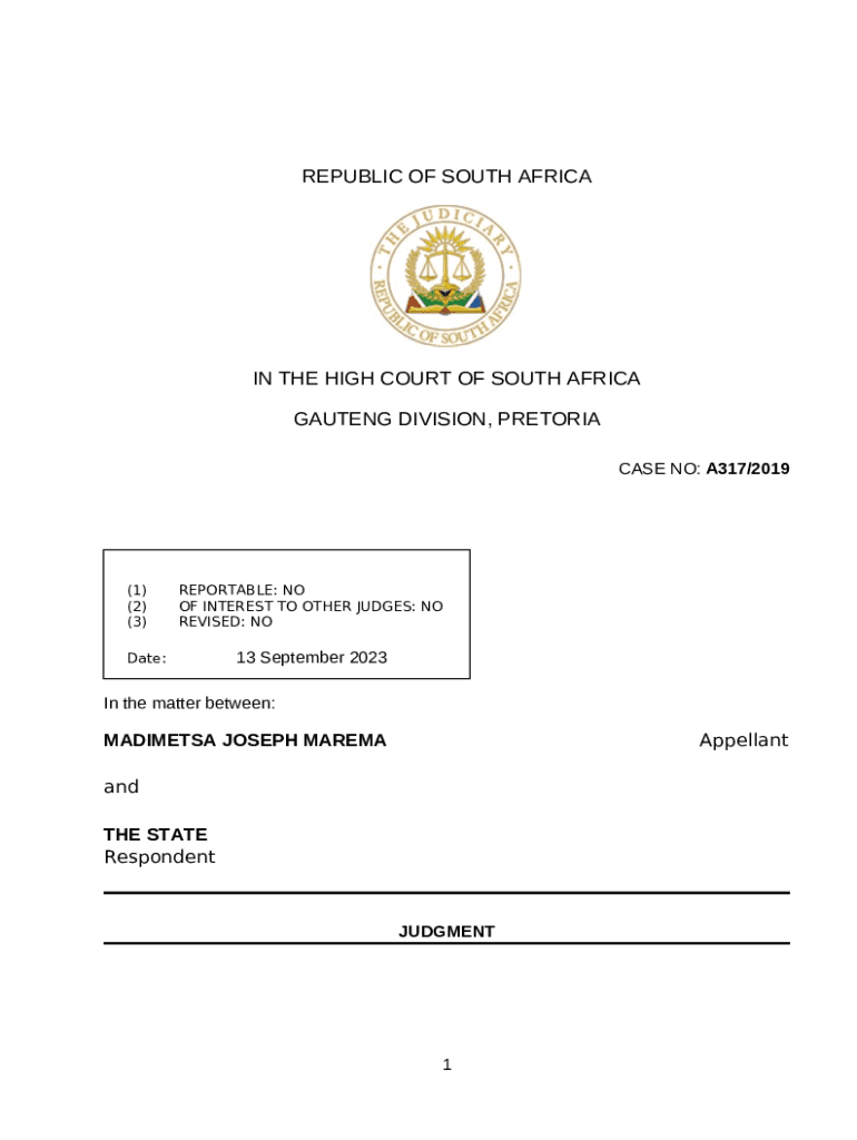 Fillable Online Mangolela v South African Legal Practice Council 2023 ...