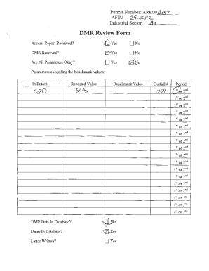 Fillable Online DMR Review Form Yes Fax Email Print - pdfFiller