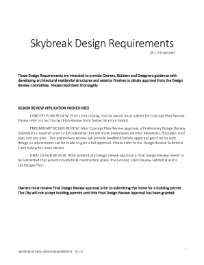 Fillable Online Design Intent Drawing Review Guide Fax Email Print ...