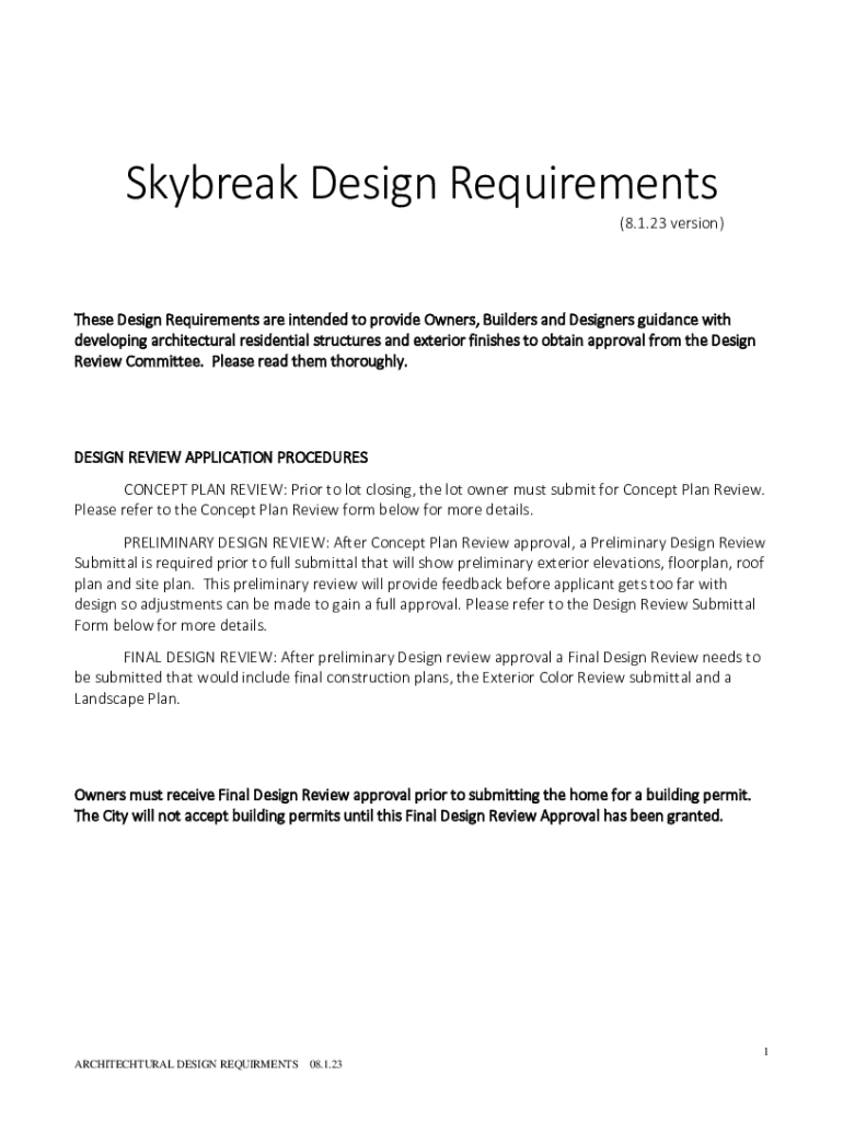 Fillable Online Design Intent Drawing Review Guide Fax Email Print ...