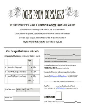 Fillable Online Prom Etiquette Guide: How to Buy the Right Corsage Fax ...