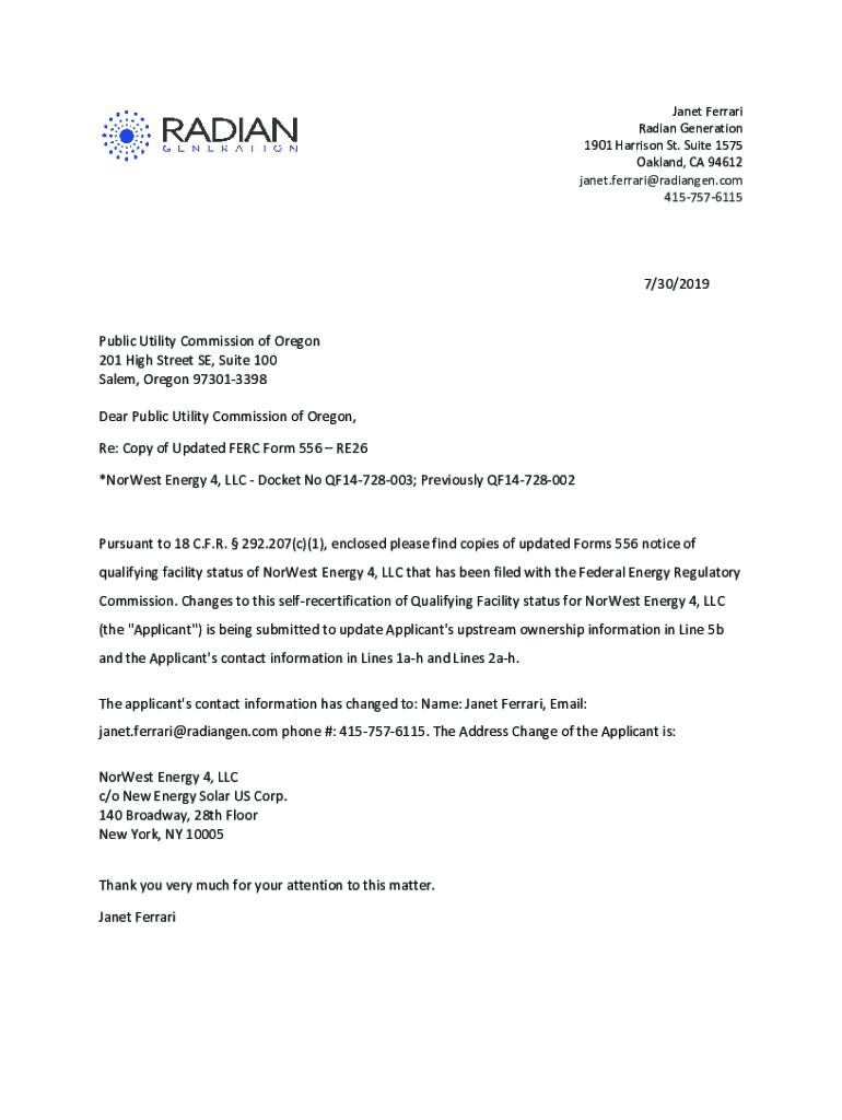 Fillable Online RE 26, SUPPLEMENTAL APPLICATION, 7/30/2019. NorWest ...