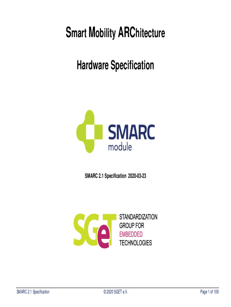 Fillable Online Smarc Module 21 Specification Smarc Module 21