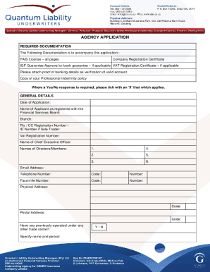 Fillable Online QLU Letterhead Template - Quantum Underwriting Managers ...