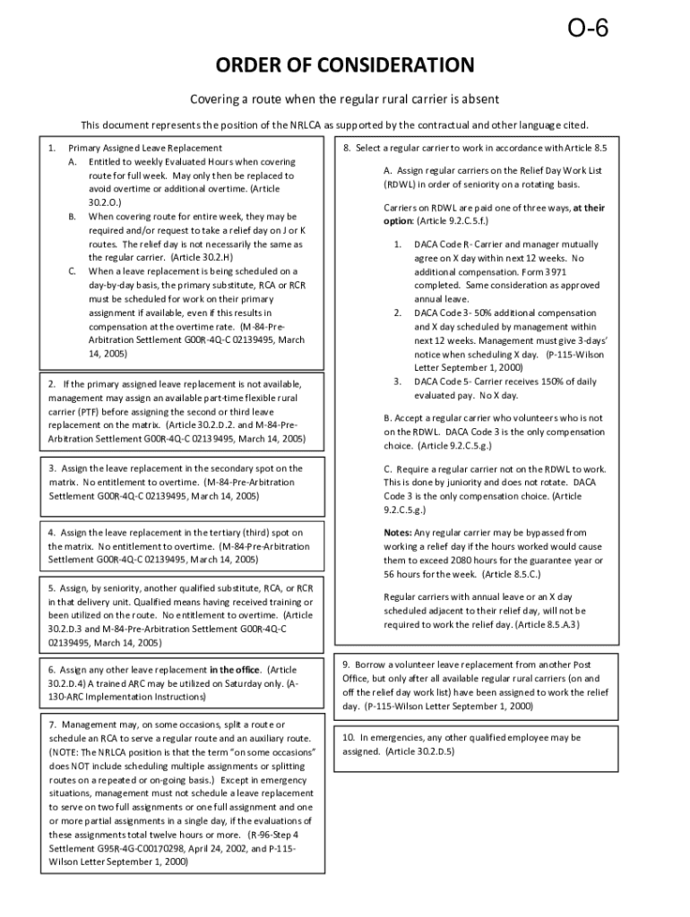 Fillable Online ORDER OF CONSIDERATION Fax Email Print - pdfFiller