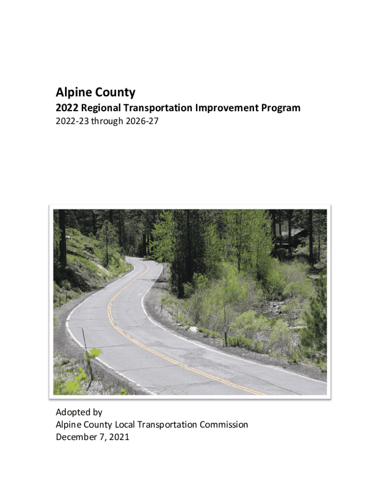 Fillable Online Regional Transportation Improvement Program ...