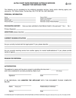 Fillable Online Rapid Response Request for Services Form Fax Email Print - pdfFiller