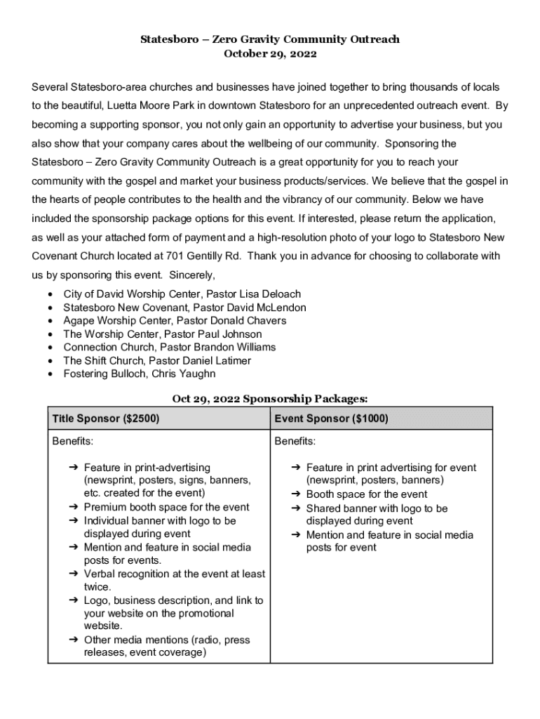 Fillable Online Zero Gravity stunt show set for Luetta Moore Park ...