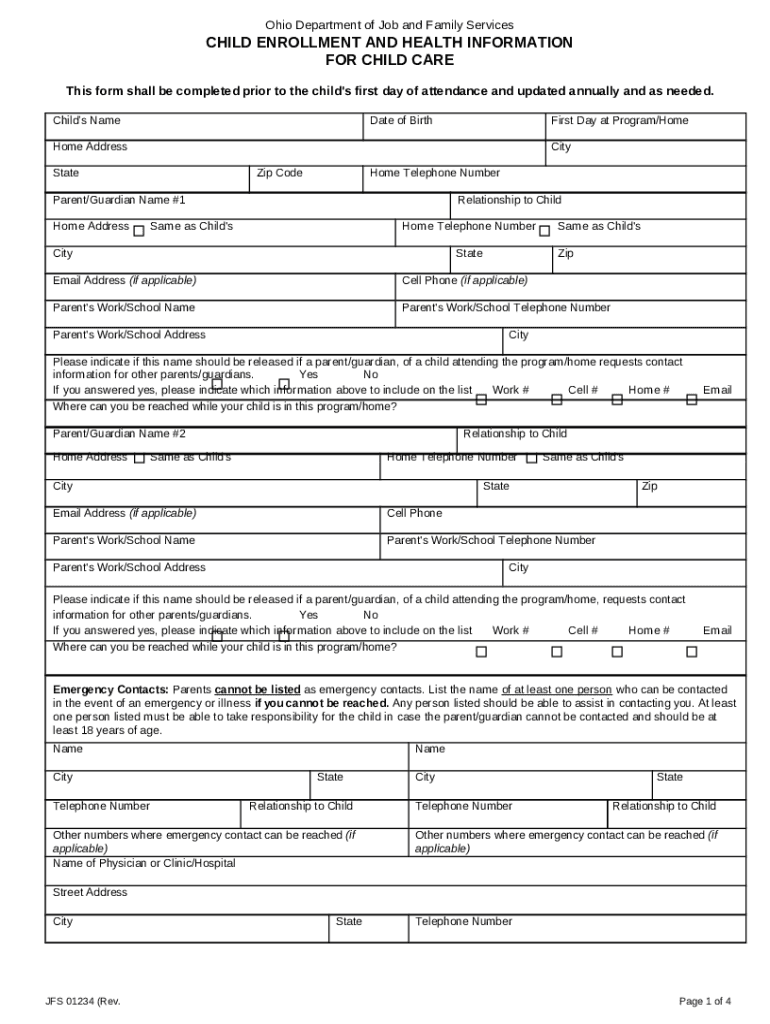 2011 OH JFS 01234Fill Online, Printable, , Blank ... Doc Template ...
