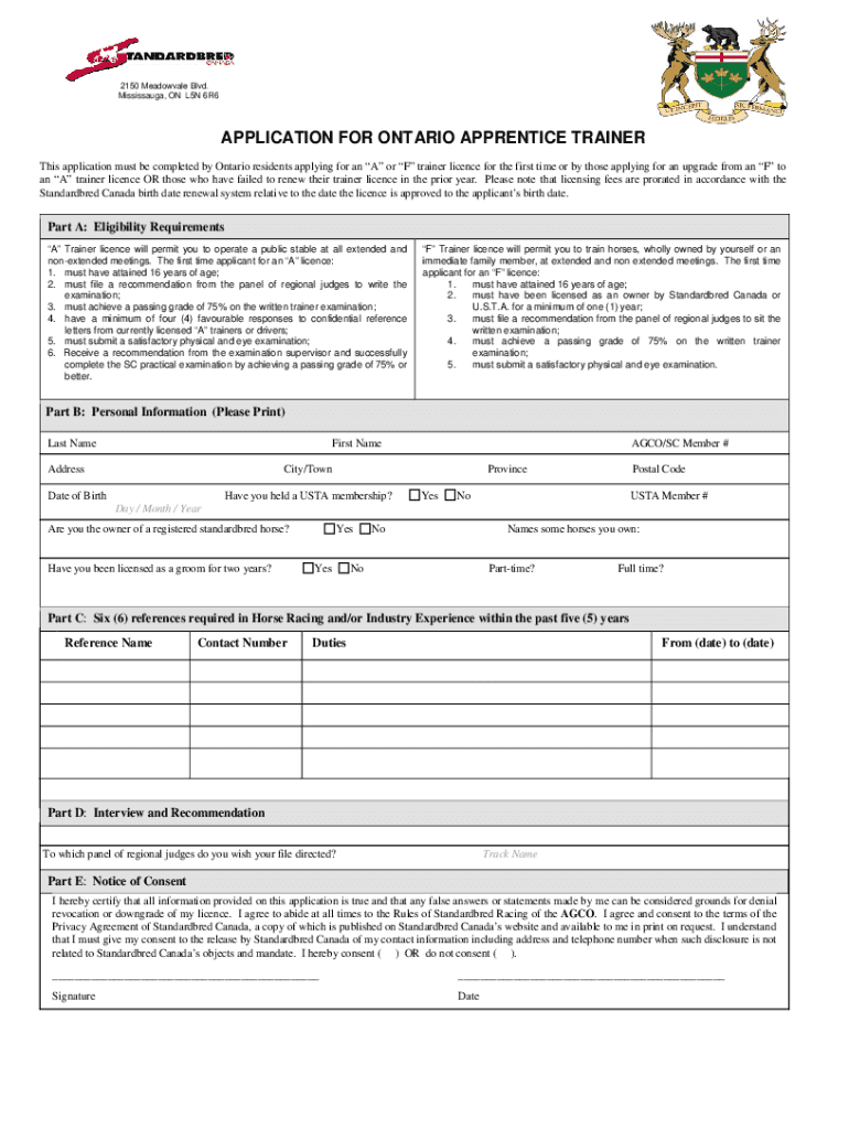 Fillable Online Apprenticeship Training In Ontario - A Guide for ...