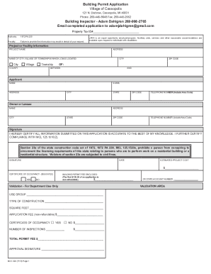 Fillable Online Building/Inspections Fax Email Print - pdfFiller