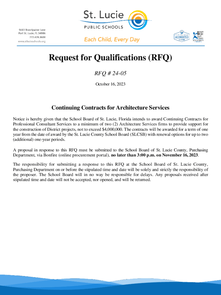 Fillable Online Request For Qualifications (RFQ Definition: 130 Samples Fax Email Print - pdfFiller
