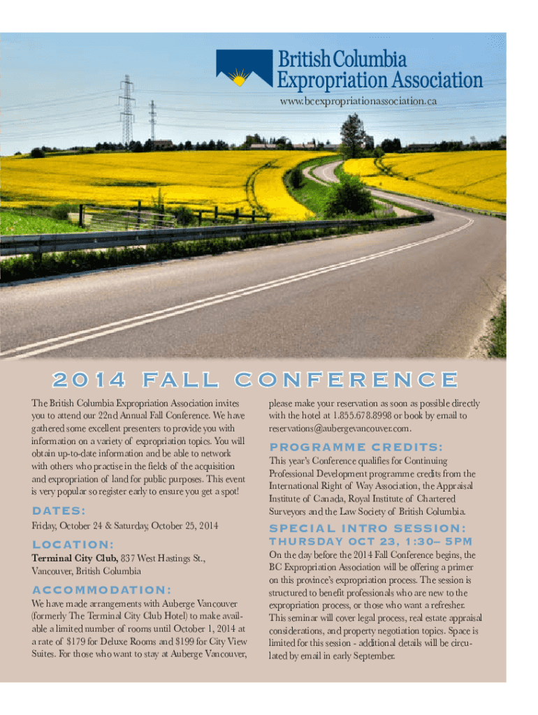 Fillable Online British Columbia Expropriation AssociationA non-profit ... Fax Email Print ...