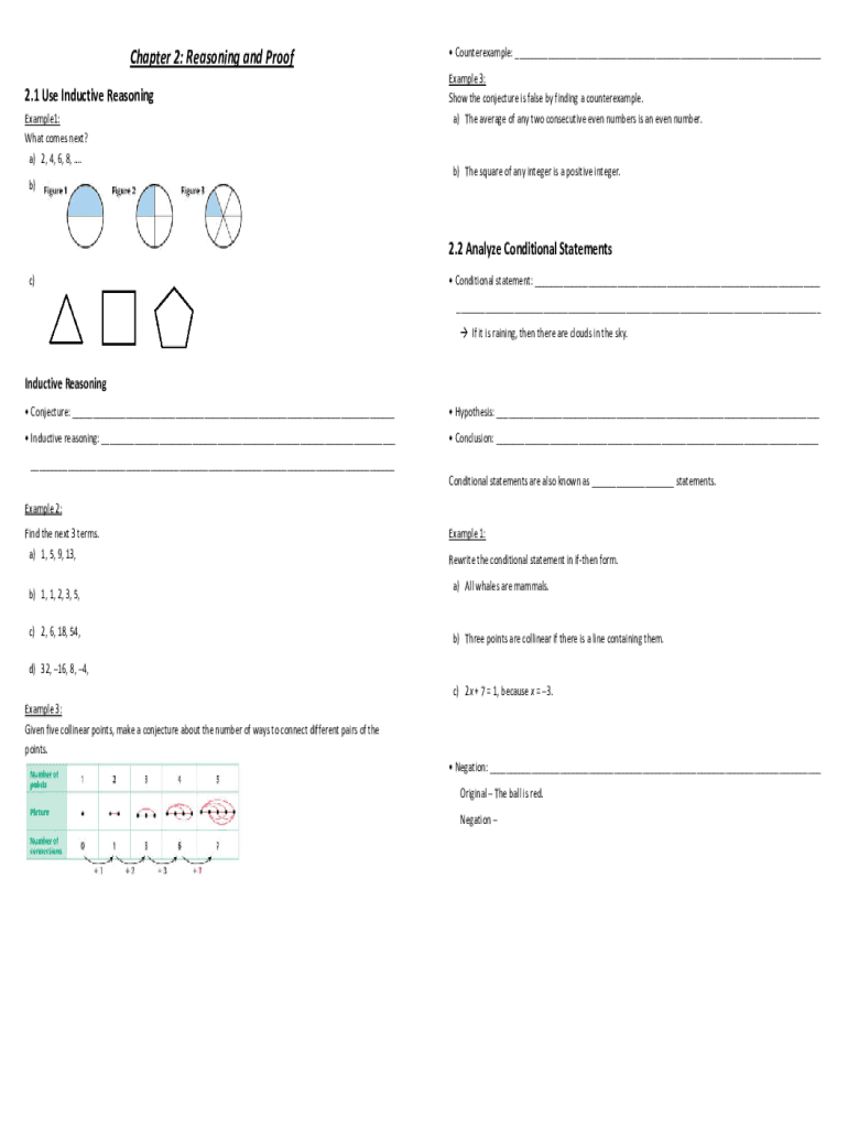 Fillable Online Lesson 2.1 Inductive Reasoning in Geometry Fax Email ...
