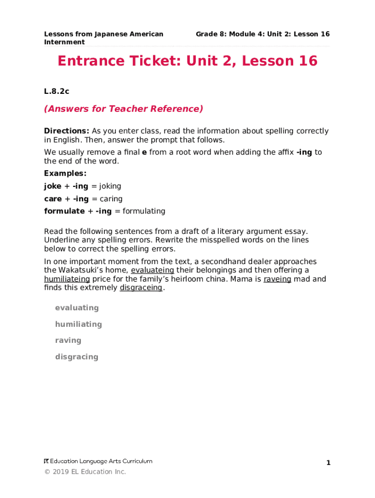 Unit 2 Assessment, Part II: Drafting Detail Sentences and ... Doc ...