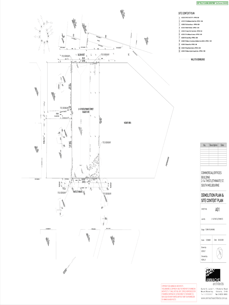 Fillable Online DEMOLITION PLAN & SITE CONTEXT PLAN Fax Email Print ...