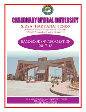 Fillable Online Fillable Online cdlu ac Chaudhary Devi Lal University ...