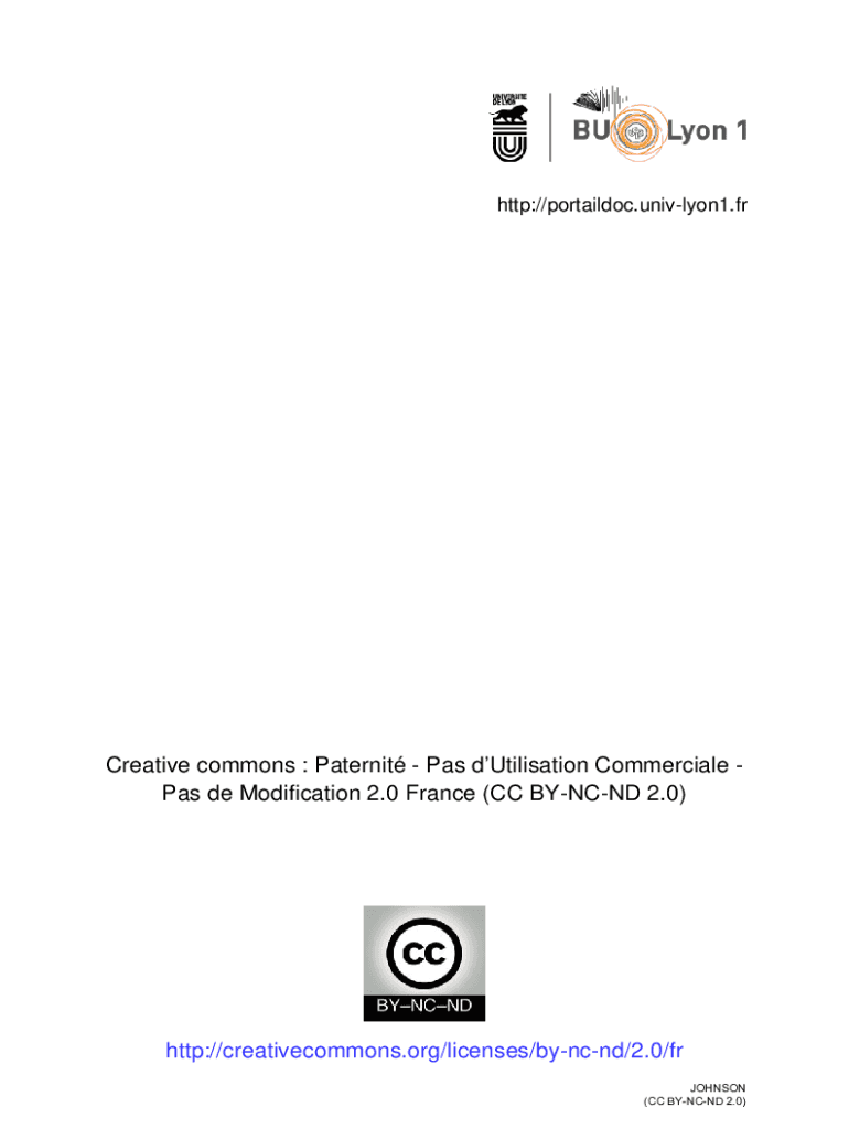 Remplissable En Ligne bibnum univ-lyon1 (CC BY-NC-ND 2 Fax Email ...