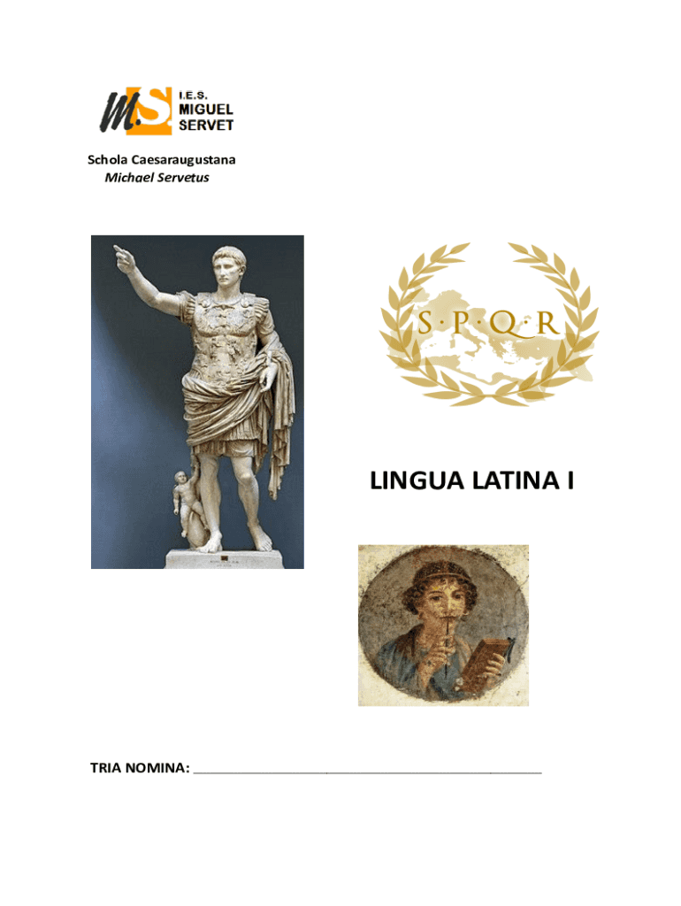 Completable En línea LINGUA LATINA I Fax Email Imprimir - pdfFiller