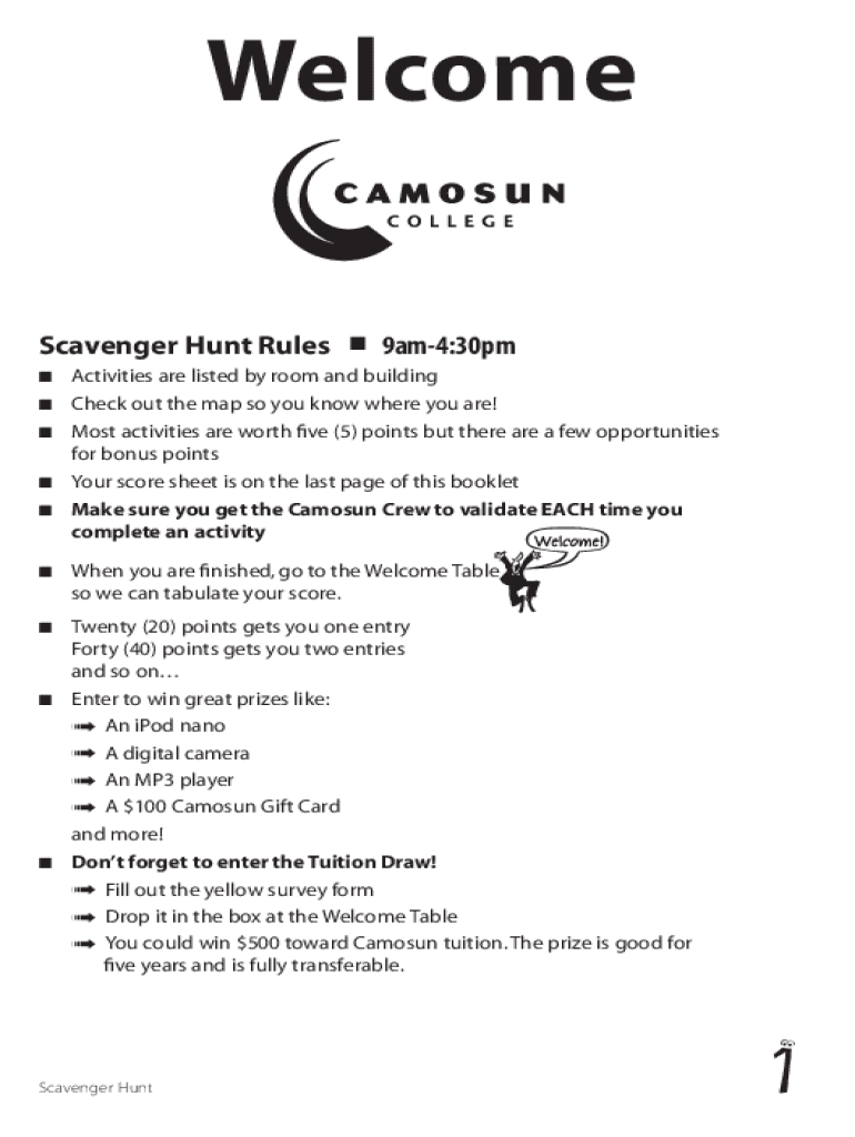 Fillable Online Table of Contents - Academic Calendar - Camosun College ...