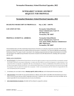 Fillable Online RFP/RFQ Tabulation Sheet Fax Email Print - pdfFiller