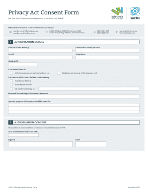 Fillable Online Never Proceed Without a Signed Privacy Release Form ...
