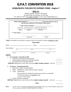 Fillable Online WQSB/WQTA TEACHER PIC APPLICATION FORM Fax Email Print ...