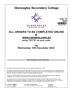 Fillable Online Year 10 Resource List Fax Email Print - pdfFiller