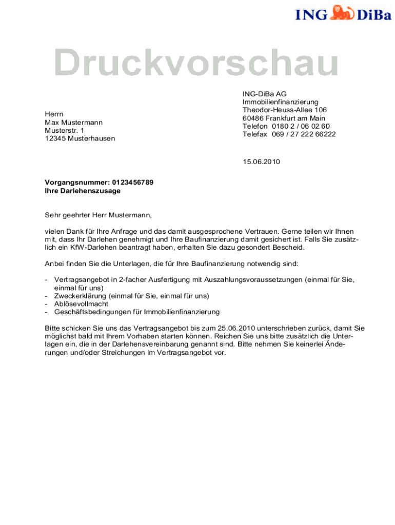 Ausfüllbar Online Herrn Max Mustermann Musterstr. 1 12345 Musterhausen ...