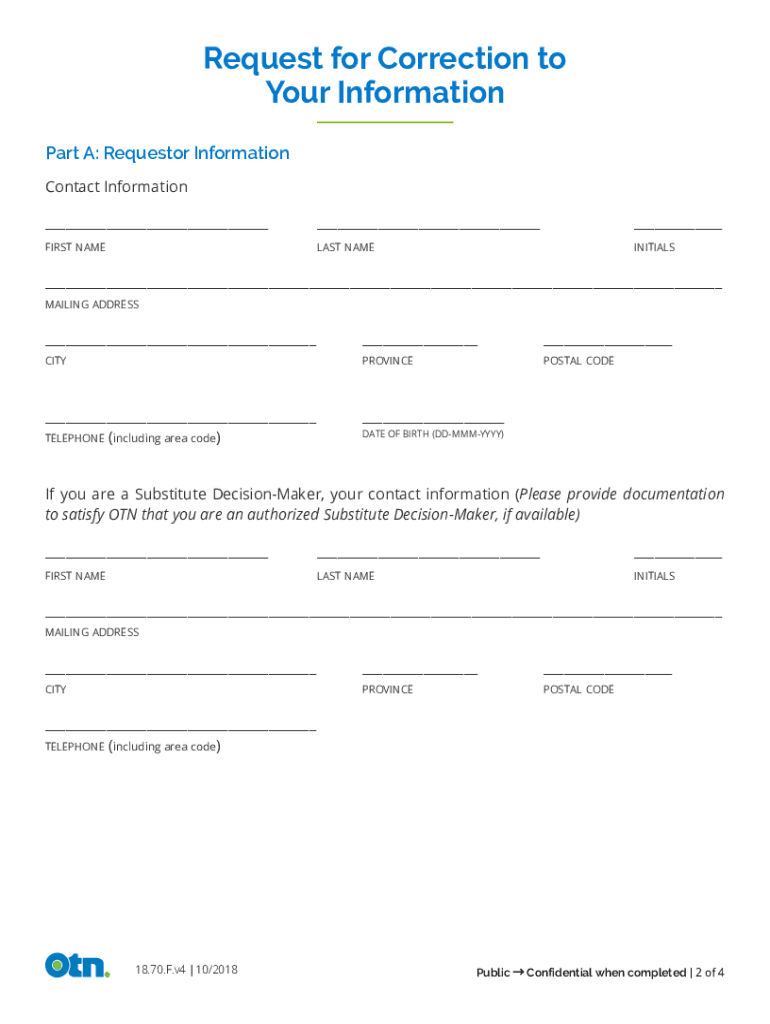 Fillable Online dropbox otn Application for Mark Sheet Correction ...
