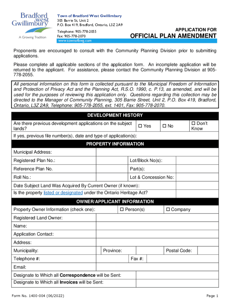 Fillable Online Pre-Consultation Guidelines and Application: Official ...