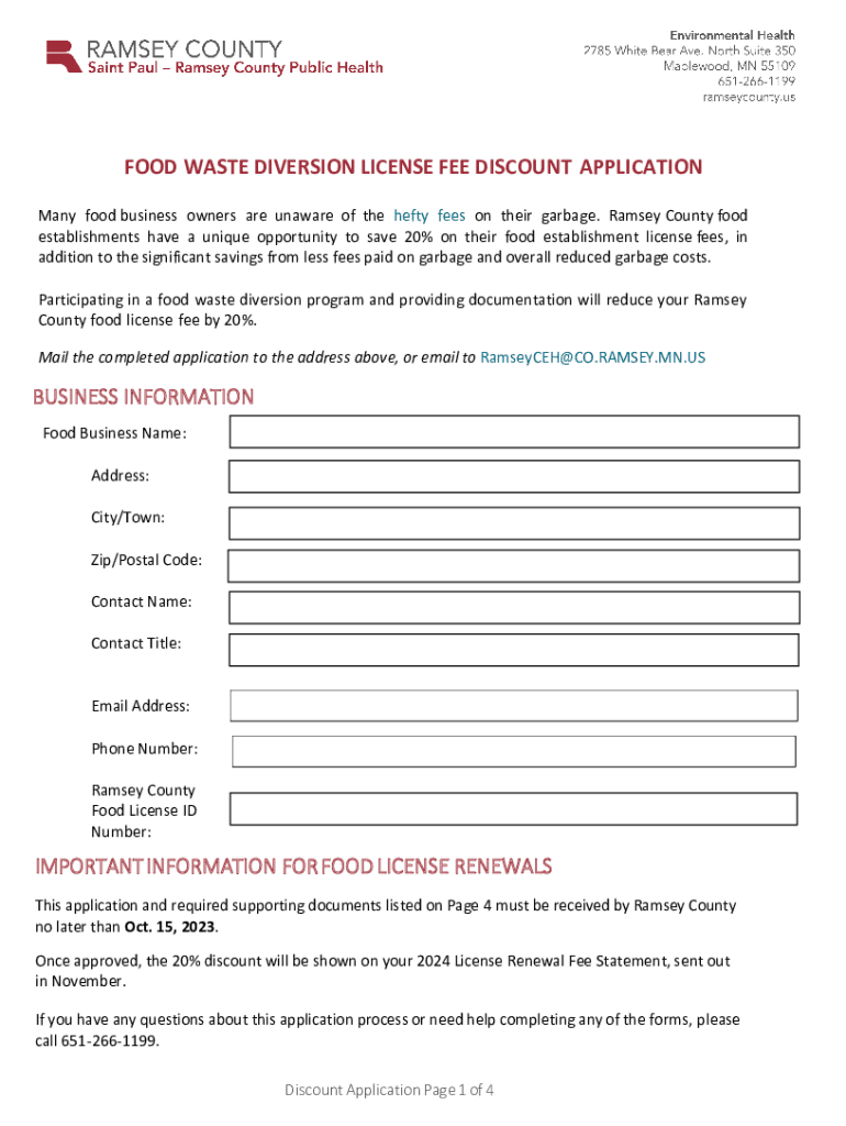 Fillable Online Ramsey County. Working with you to enhance our quality of life Fax Email Print ...