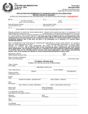 Ausfüllbar Online Send mail with the British Forces Post Office (BFPO ...