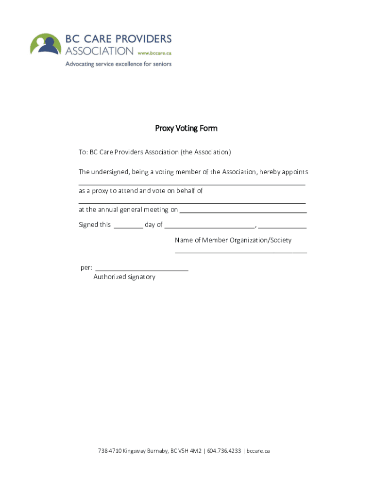 Fillable Online BCCPA-Proxy-Voting-F.. Fax Email Print - pdfFiller