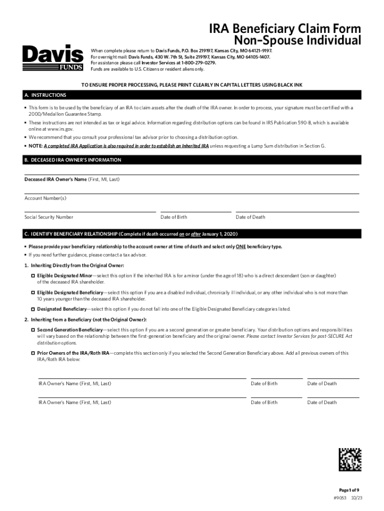 Fillable Online Welcome to Davis Advisors Fax Email Print - pdfFiller