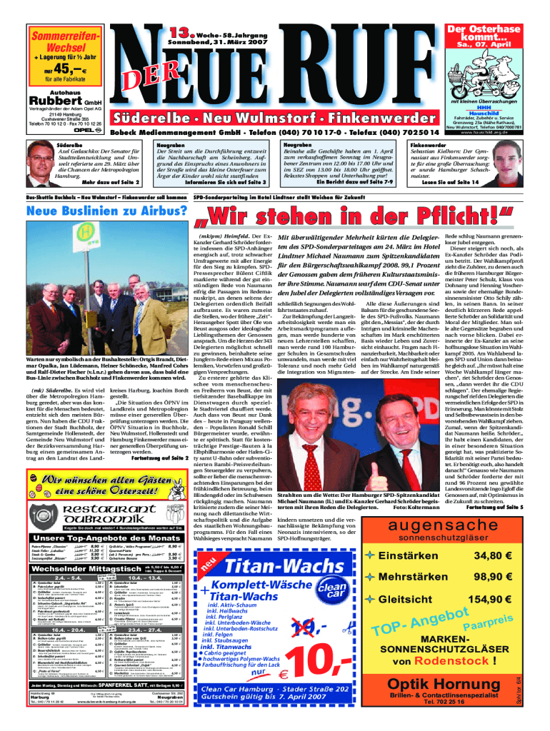 Ausfüllbar Online Wir stehen in der Pflicht! - Der neue RUF Fax Email ...