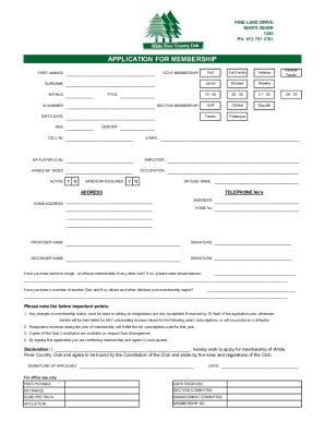 Fillable Online Application Form - Membership.xlsx Fax Email Print - pdfFiller