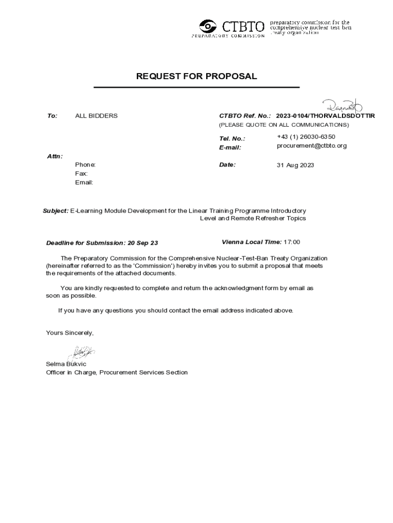 Fillable Online Subject: E-Learning Module Development for the Linear ...