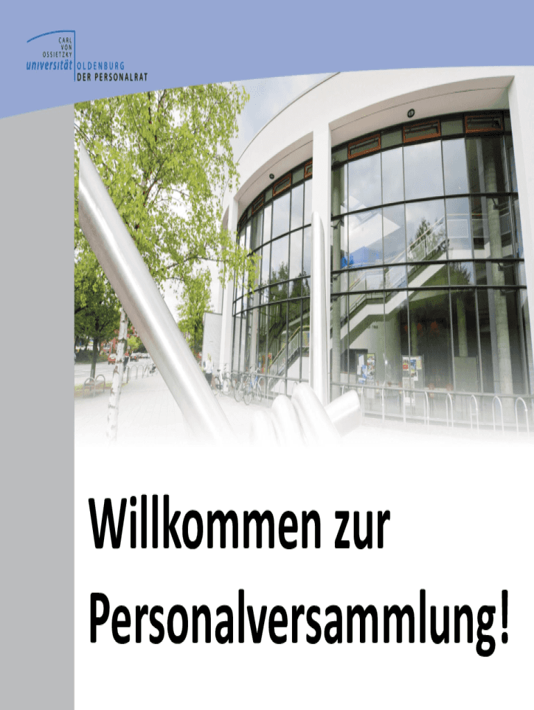 Ausfüllbar Online Willkommen zur Personalversammlung! - Uni Oldenburg Fax Email Drucken - pdfFiller