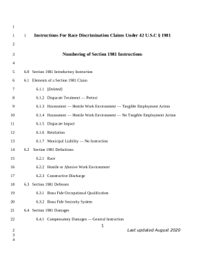 Instructions For Race Discrimination Claims Under 42 USC ... Doc ...