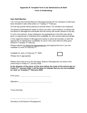 Fillable Online Appendix B: Template Form to be distributed to all ...