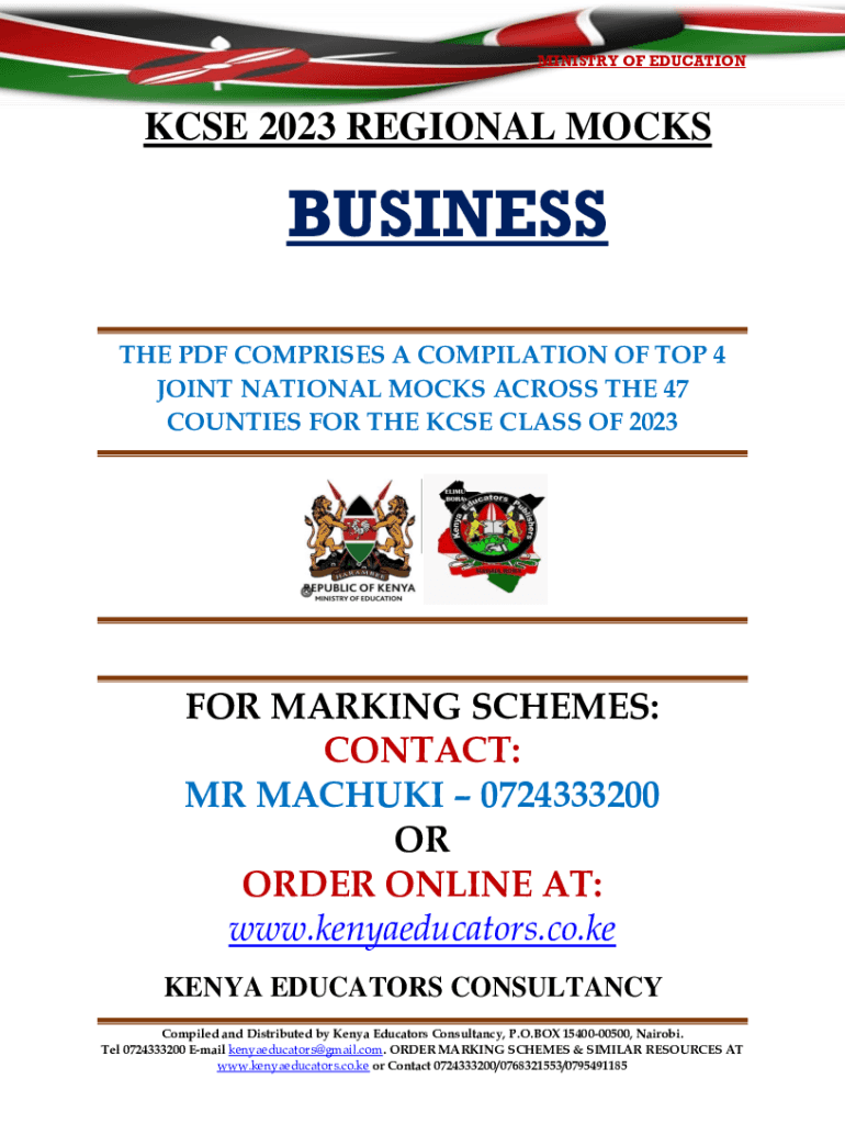 Fillable Online An Assessment of the Management of Kcse Examination ...