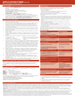 Fillable Online APPLICATION FORM (Part B) - Phoenix Academy Fax Email ...