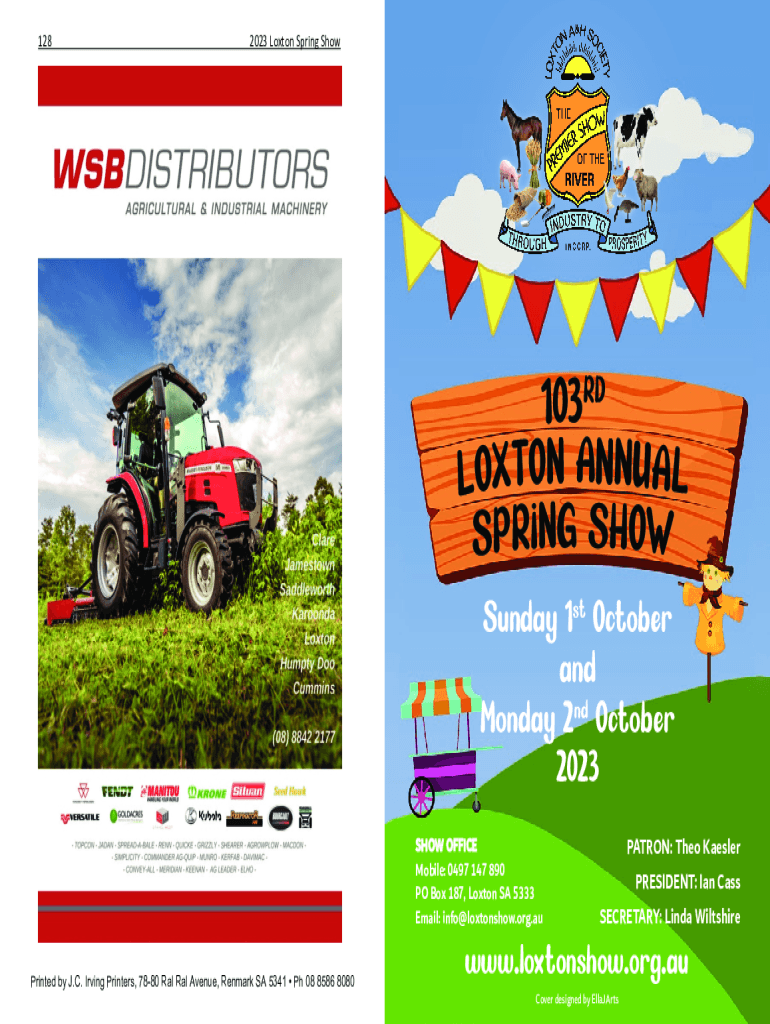 Fillable Online Loxton Show - Section E: Wool For those planning to ...