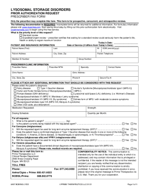 Fillable Online LSDS - Overview: Lysosomal Storage Disorders Screen ...