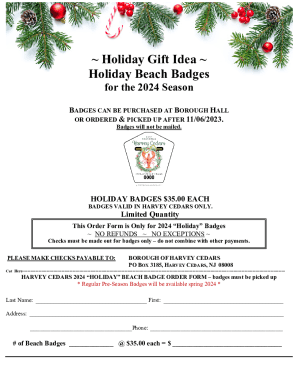 Fillable Online 2024 Holiday Badge Order Form.docx Fax Email Print ...