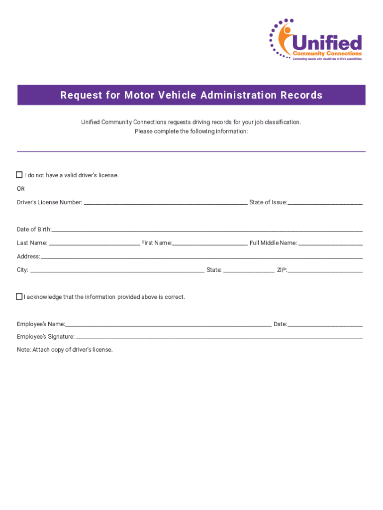Fillable Online Commercial Driver's License Information System (CDLIS ...