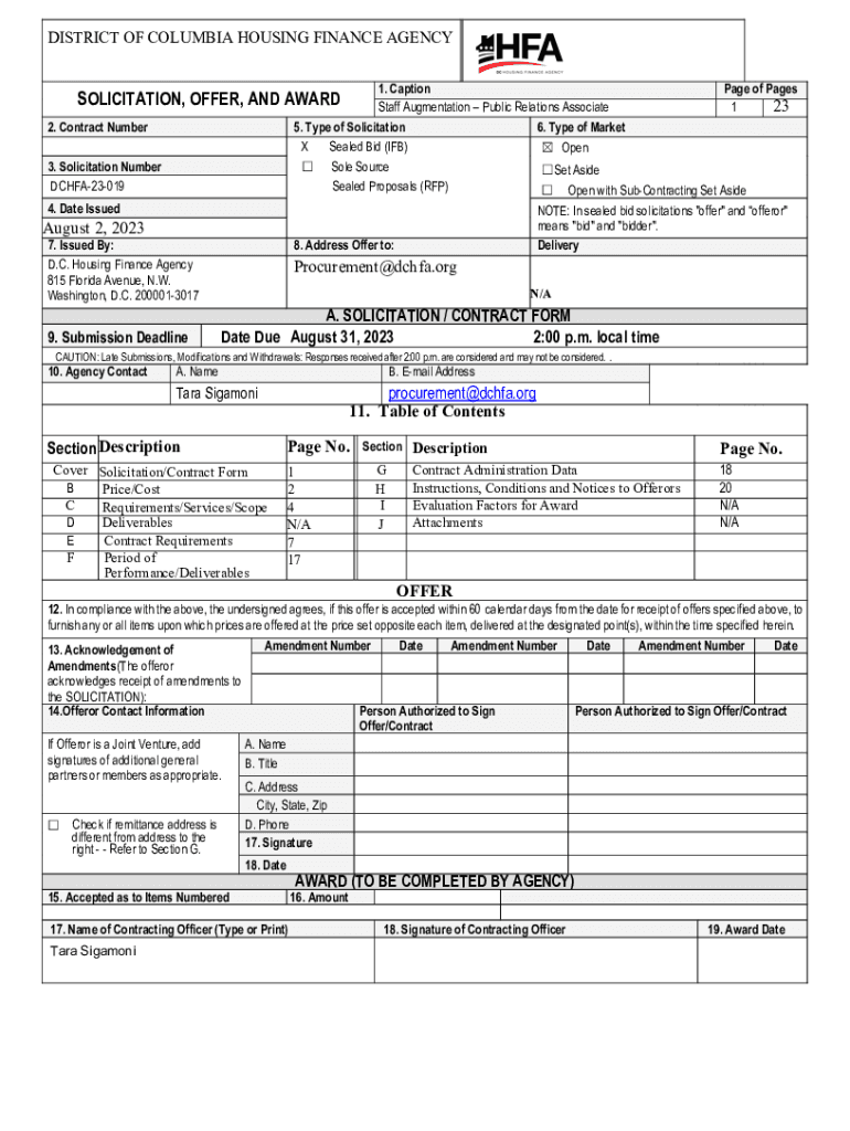 Fillable Online DCHA Investigative Services for Employment Related ...